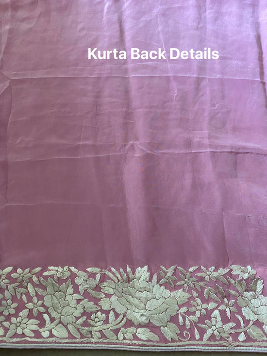 Baby PInk & Ivory Parsi Gara Hand Crafted Suit (Three Piece) – Dress365days