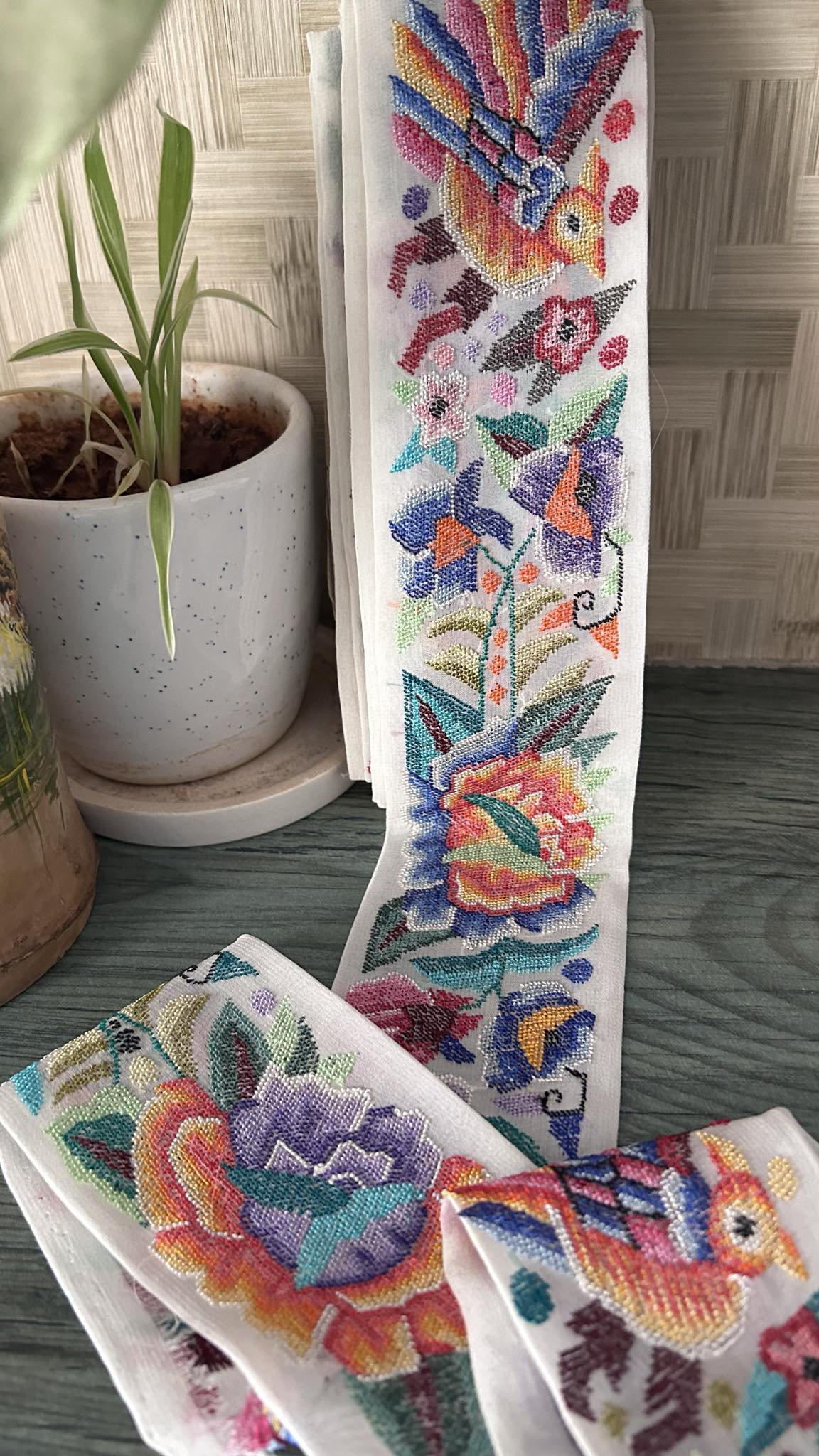 Petit Point Hand Embroidered Border and Laces – Dress365days