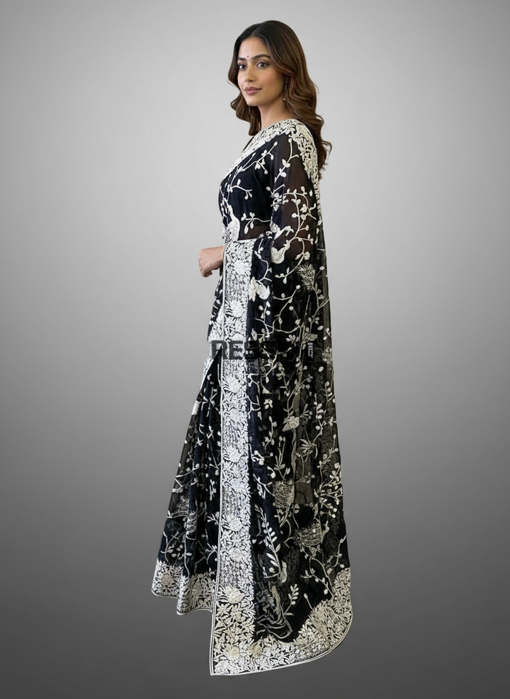 Shop Exclusive Parsi Sarees Online | Authentic Parsi Gara Embroidery ...