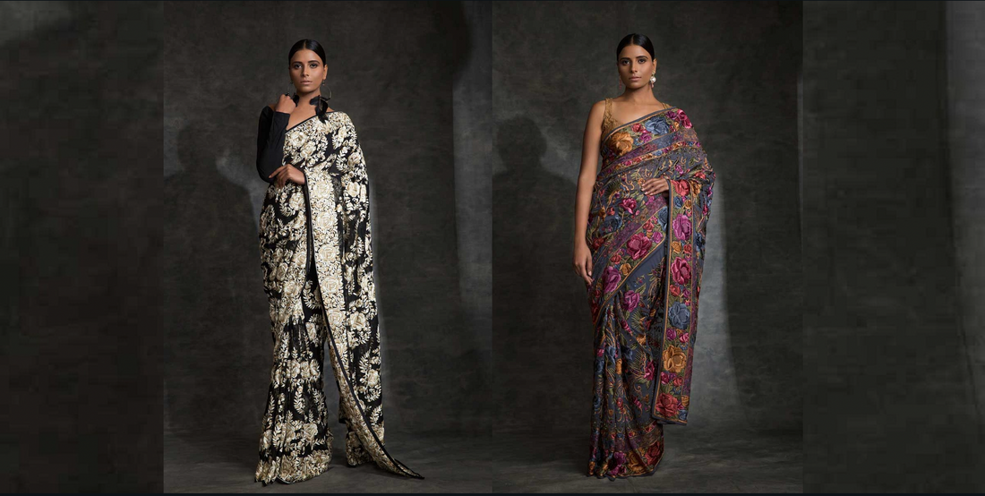 Parsi Gara and Lucknowi Chikankari Sarees, Suits, lehenga – Dress365days
