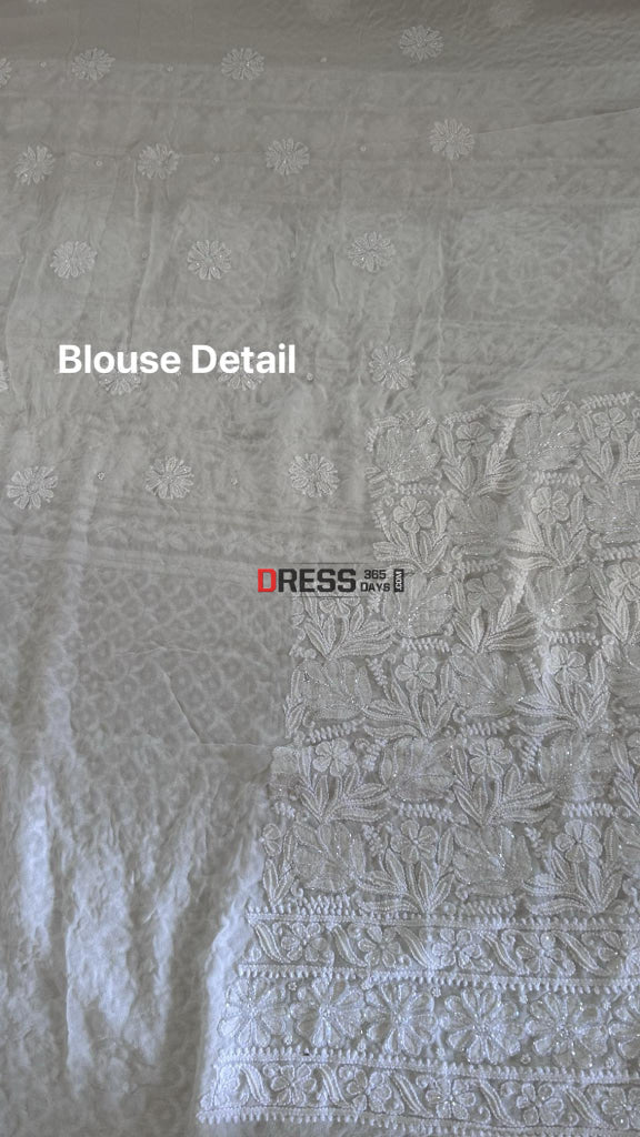 Designer Pearl Lucknowi Chikankari Lehenga Set – Dress365days