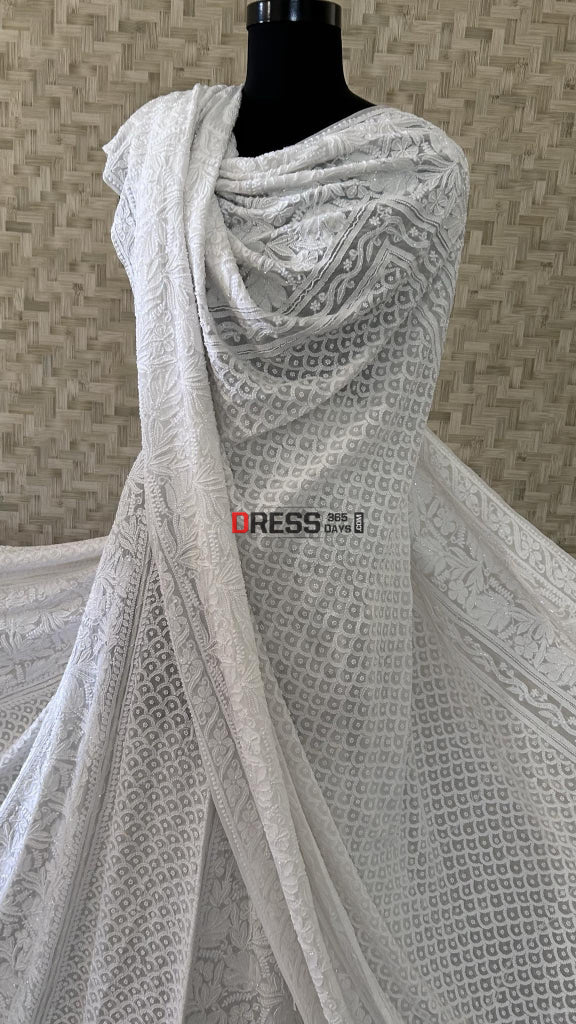 Designer Pearl Lucknowi Chikankari Lehenga Set – Dress365days