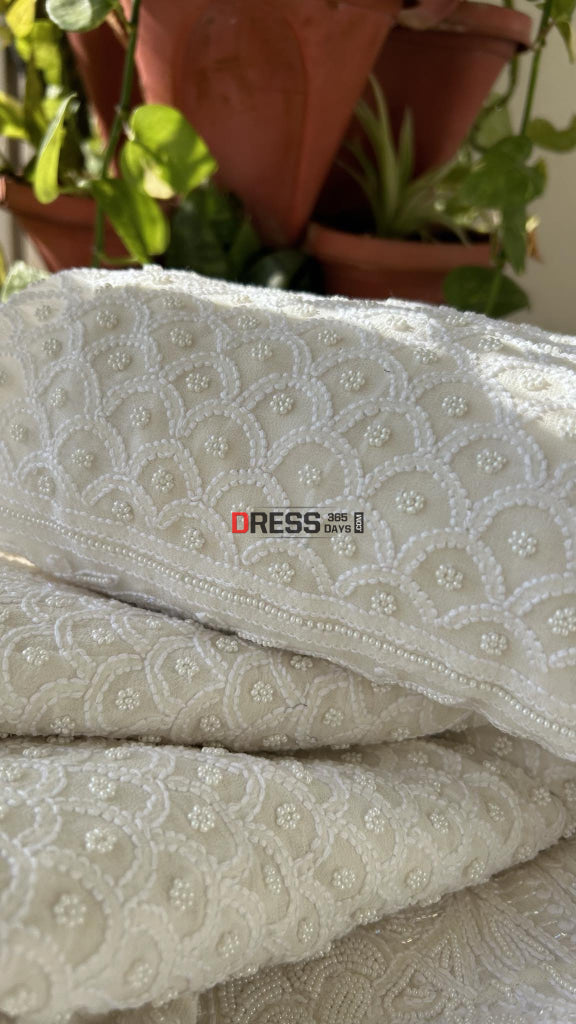 Designer Pearl Lucknowi Chikankari Lehenga Set – Dress365days