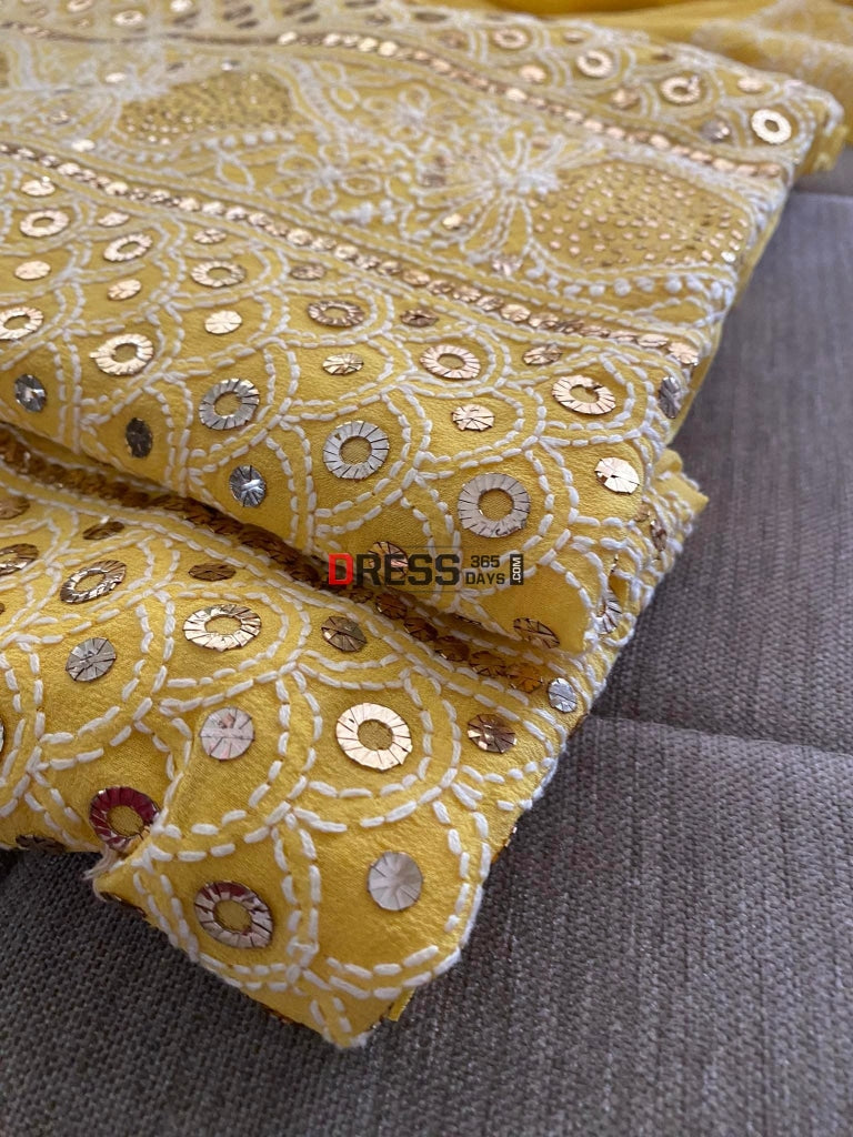 Lucknowi Chikankari Mukaish Suit – Dress365days