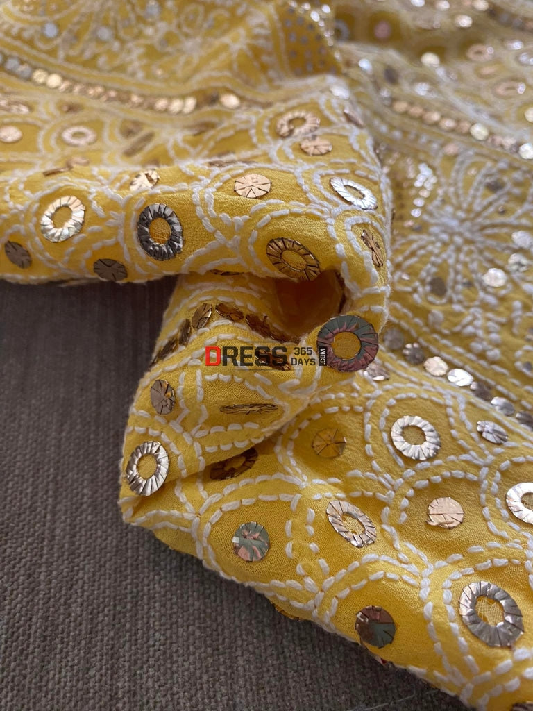 Lucknowi Chikankari Mukaish Suit – Dress365days