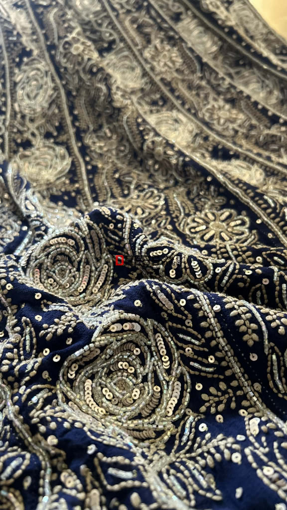 Luxury Cut Dana & Sequins Work Chikankari Anarkali Suit | Dress365Days ...