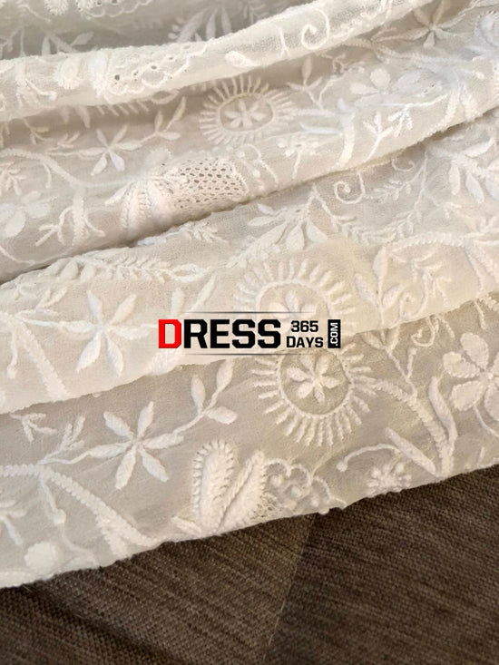 Fine Lucknowi Chikankari & Hand Jaali Work Suit – Dress365days