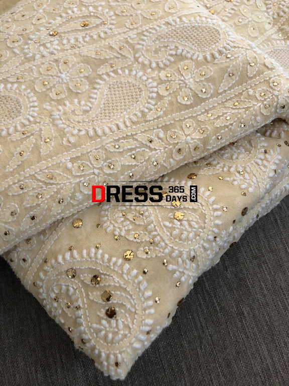 Hand Jaali & Kamdani Work Chikankari Lehenga Set – Dress365days