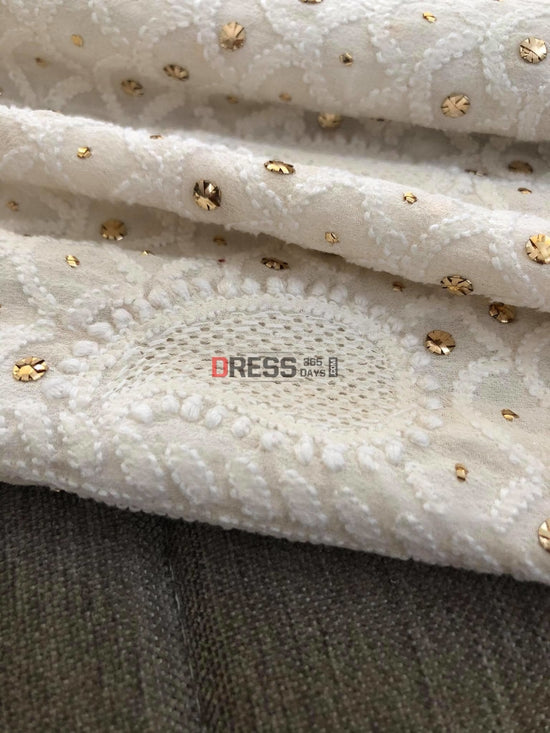 Hand Jaali Lucknowi Chikankari Kamdani Lehenga Skirt(Only Skirt ...