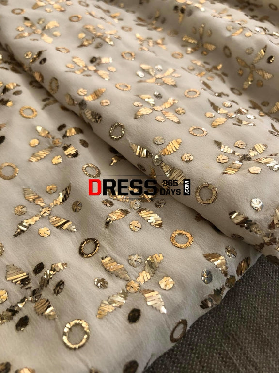 Ivory Hand Crafted Kamdani Suit – Dress365days