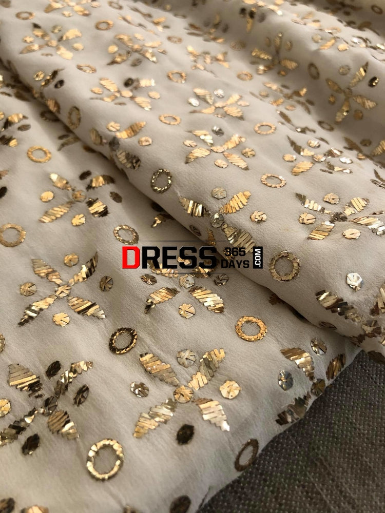 Ivory Hand Crafted Kamdani Suit – Dress365days