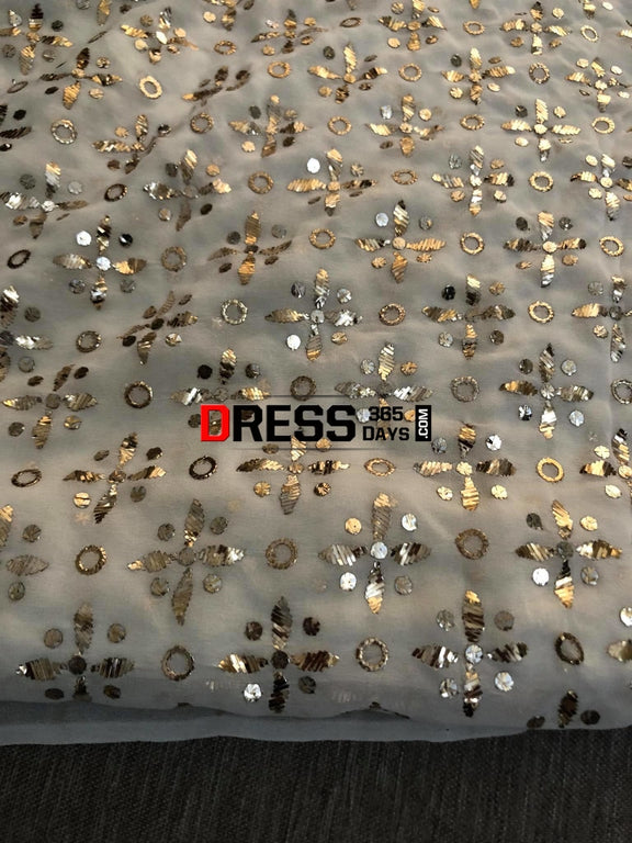 Ivory Hand Crafted Kamdani Suit – Dress365days