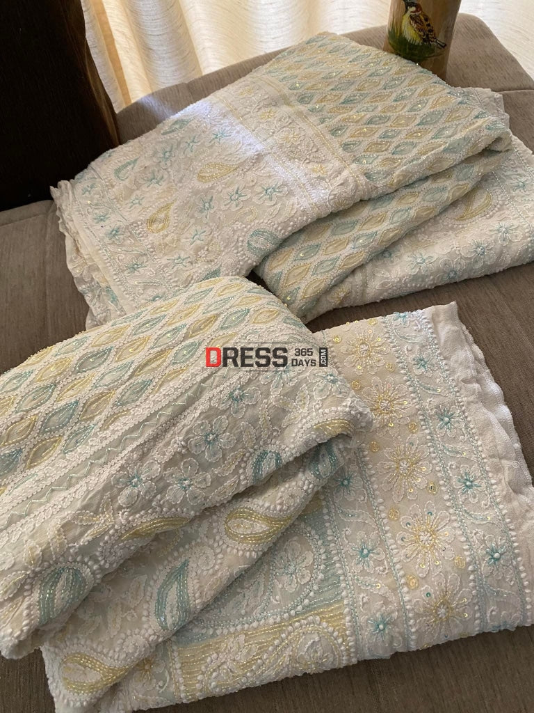 Masterpiece Cutdana Work Chikankari Lehenga Set – Dress365days