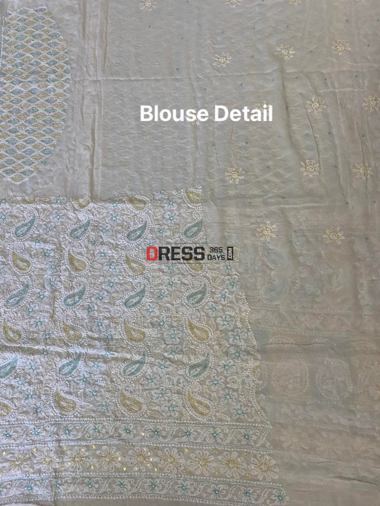 Masterpiece Cutdana Work Chikankari Lehenga Set – Dress365days