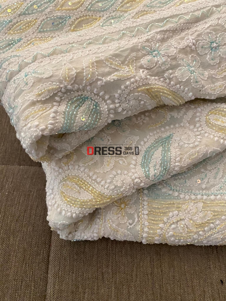 Masterpiece Cutdana Work Chikankari Lehenga Set – Dress365days