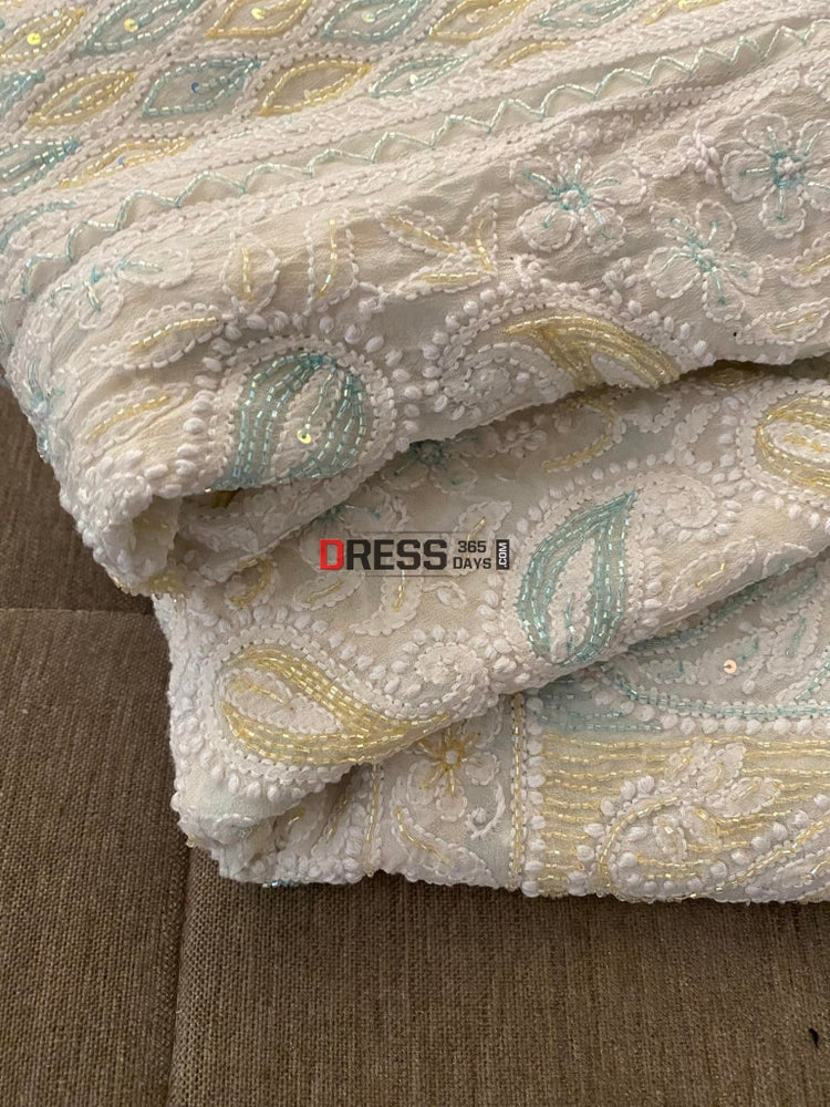 Masterpiece Cutdana Work Chikankari Lehenga Set – Dress365days