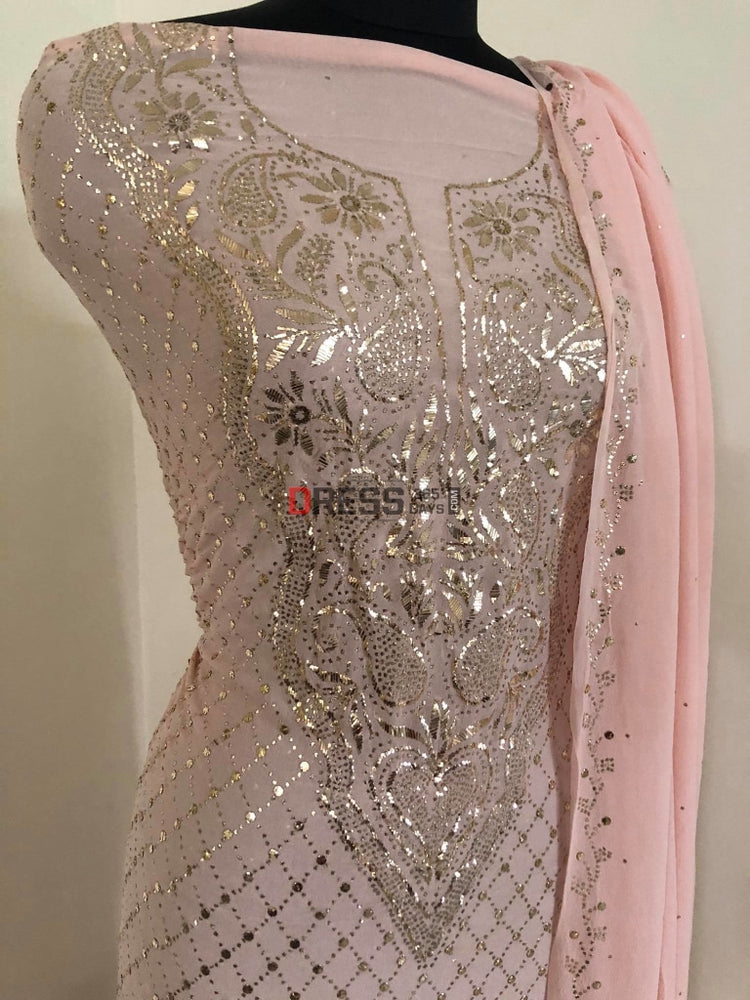 Peachy Pink Kamdani Suit – Dress365days